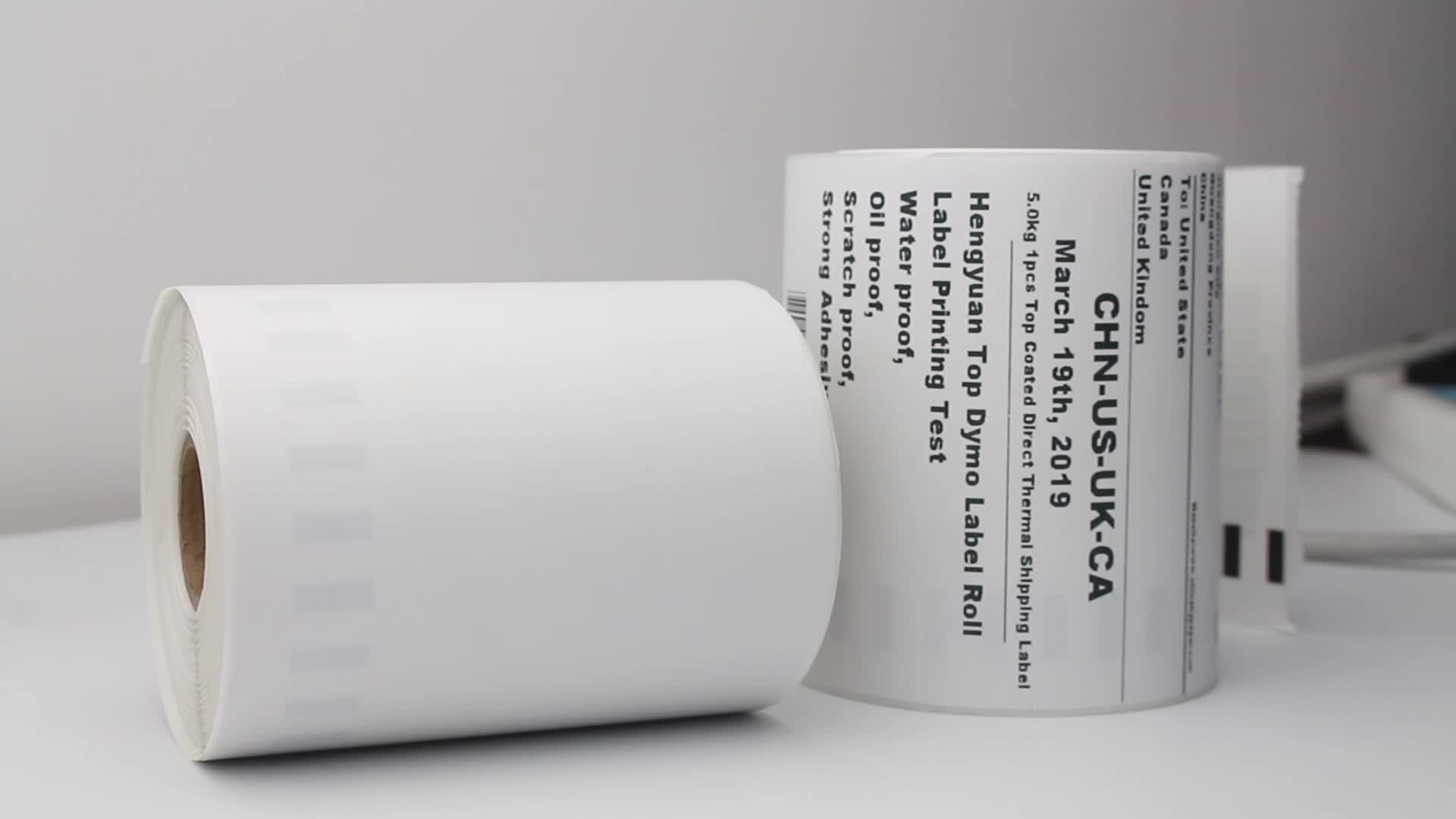 4x6 Inch Zebra Label Paper Roll Mailing Address Courier Direct Thermal ...