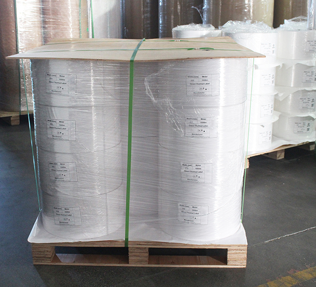 Direct Thermal Label Jumbo Roll Semi Glossy Jumbo Roll Sticker Self ...