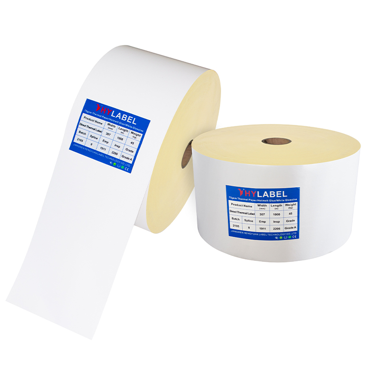 Self Adhesive Semi Gloss Roll Paper Adhesive Roll Materials